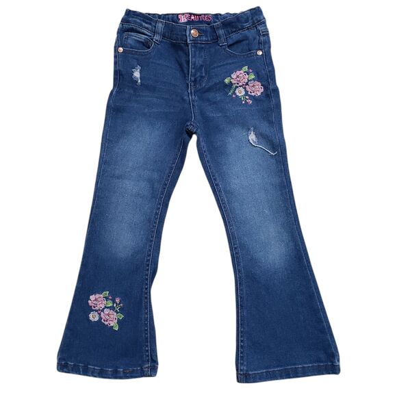 Beautees | Bottoms | Beauties Boot Cut Jeans Girls 6 Distressed Denim ...